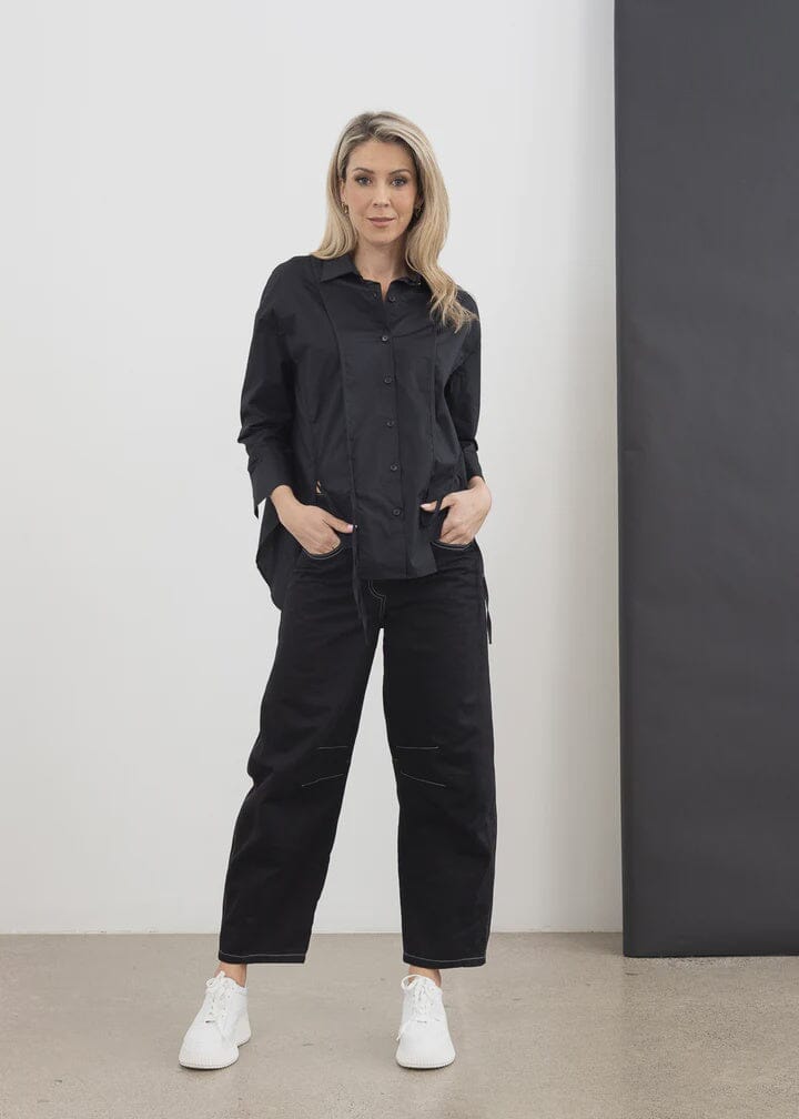 Dreams Barrel Jean Black