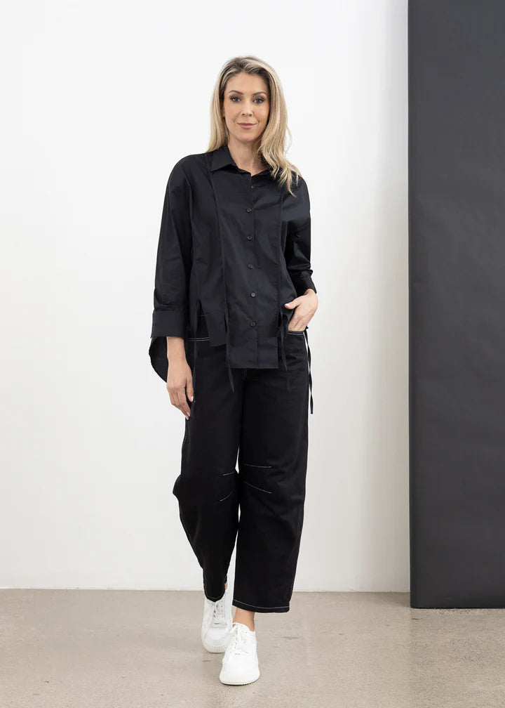 Dreams Barrel Jean Black